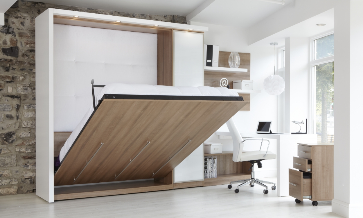 Modern Murphy Bed Stylish Organized Interior